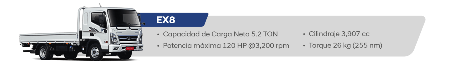 Características de Camiones - Hyundai Comercial - Excel Automotriz